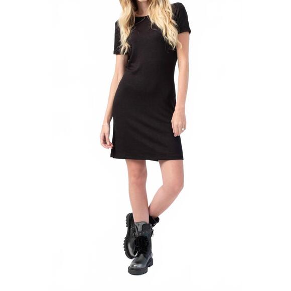 rag & bone | Dresses | New Rag Bone Ribbed Wrap Mini Dress In Black ...
